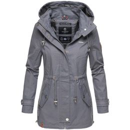 Marikoo Damen Moderner Outdoorjacke Übergangsparka aus Baumwolle mit Kapuze Nyokoo