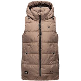 Marikoo Damen Steppweste Bodywarmer mit Kapuze Zarinaa