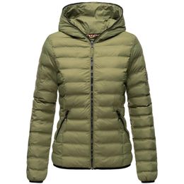 Navahoo Damen Stylische Steppjacke Übergangsjacke mit Kapuze Neevia