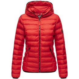 Navahoo Damen Stylische Steppjacke Übergangsjacke mit Kapuze Neevia