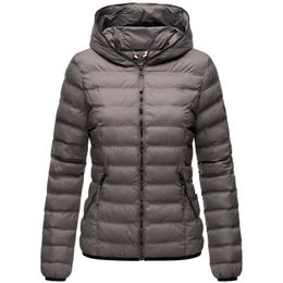 Navahoo Damen Stylische Steppjacke Übergangsjacke mit Kapuze Neevia