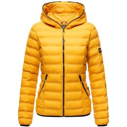 Navahoo Damen Stylische Steppjacke Übergangsjacke mit Kapuze Neevia