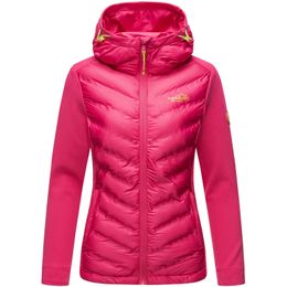 Navahoo Damen Stylische Outdoorjacke Übergangsjacke mit Kapuze Nimm-Mich-Mit