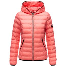 Navahoo Damen Stylische Steppjacke Übergangsjacke mit Kapuze Neevia