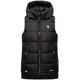 Marikoo Damen Steppweste Bodywarmer mit Kapuze Zarinaa