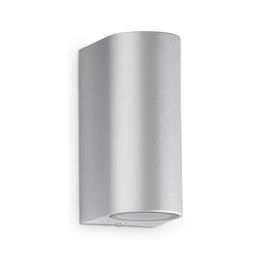 Telefunken Carpi LED-Außenwandleuchte, silber