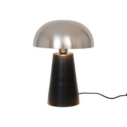 Holländer Holländer Tischlampe Fungo, unten strahlend, schwarz/silber