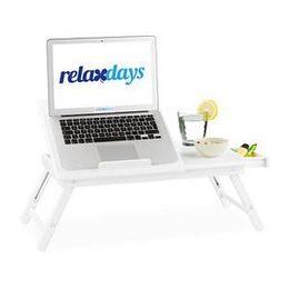 Relaxdays Notebook-Betttablett weiß