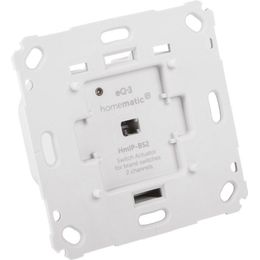 homematic IP Schaltaktor für Markenschalter – 2-fach Smart-Home-Zubehör, weiß