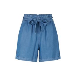 Tom Tailor Denim Damen Shorts mit elastischem Bund, blau, Gr. XL
