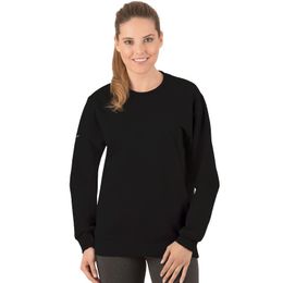 TRIGEMA Sweatshirt &raquo;Sweatshirt aus Biobaumwolle&laquo; schwarz-C2C M M BIO Sweat-Qualit&auml;t