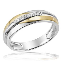 Goldmaid Silberring silberfarben 56 Ring Bicolor