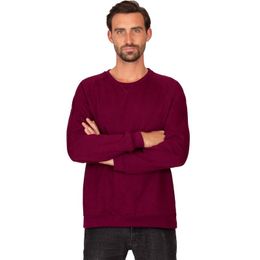 TRIGEMA Sweatshirt »Sweatshirt mit angerauter Innenseite« chianti-melange M M Sweat-Qualität