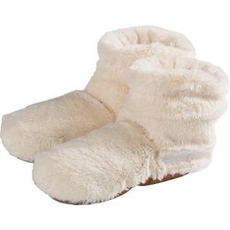 Warmies® Wärmekissen Slippies™ Boots Deluxe beige, Gr. 37-42, mit Lavendelduft, beige