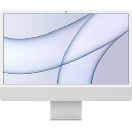 Apple iMac 4,5K Z12R iMac (23,5 Zoll, Apple M1, 8 GB RAM, 512 GB SSD), silberfarben