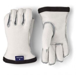 Hestra - Kid's Heli Ski Junior Liner 5 Finger - Handschuhe Gr 7 grau/weiß