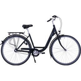 Cityrad HAWK Bikes "HAWK City Wave Premium Black" Fahrräder Gr. 43 cm, 26 Zoll (66,04 cm), schwarz Alle Fahrräder