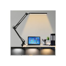 Gimisgu LED Schreibtischlampe LED Klemmleuchte Tischlampe Büroleuchte Beleuchtung Dimmbar 10W