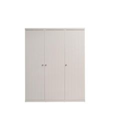 möbelando möbelando Kleiderschrank ROBIN aus MDF in Weiß mit 3 Türen. Abmessungen (BxHxT) 166x204