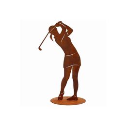 Rostikal Dekofigur Golf Spielerin
