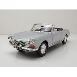 Norev Modellauto Peugeot 404 Cabrio 1967 silber Modellauto 1:18 Norev