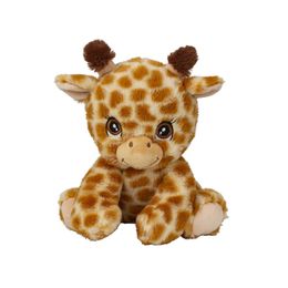 Mel-O-Design Tierkuscheltier 4267 Giraffe mit hübschen Augen sitzend Giraffe