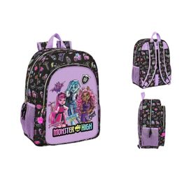 MONSTER HIGH Rucksack MONSTER HIGH Kinder-Rucksack MONSTER HIGH Creep Schwarz 33 x 42 x 14 c