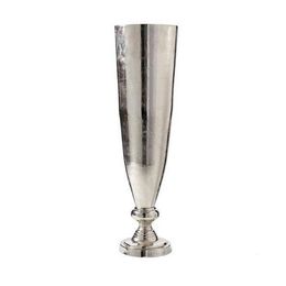 Florissima Dekovase Grosse Aluminium Vase Alu antik H76cm