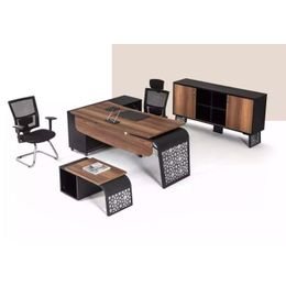 JVmoebel Eckschreibtisch Modernes Büromöbel-Set Arbeitsplatzgestaltung Eckschreibtisch Schrank