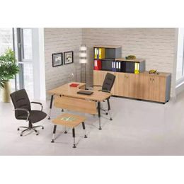 JVmoebel Eckschreibtisch Designer Büromöbel Arbeitszimmer Set Schreibtisch Couchtisch