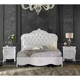 JVmoebel Schlafzimmer-Set Bett + 2x Nachttisch 3 tlg. Schlafzimmer Set Design Modern Luxus