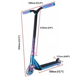 Root Industries Stuntscooter Root Industries Invictus 2 Stunt-Scooter H=85cm türkis/lila