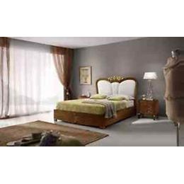 JVmoebel Schlafzimmer-Set Luxus Schlafzimmer Set Bett + 2x Nachttische Italienische Möbel 3tlg.