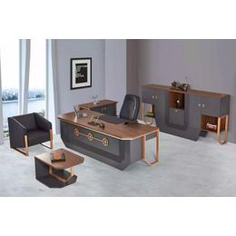 JVmoebel Schreibtisch Büromöbel-Set Luxus Arbeitszimmermöbel Schreibtisch Schränke