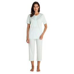 Hajo Schlafanzug Damen Pyjama mit 7/8 Hose (2 tlg) Modalmischung