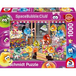 Schmidt Spiele Puzzle SpaceBubble.Club, Happy Together im Candy Store, 1000 Puzzleteile, Made in Europe, bunt
