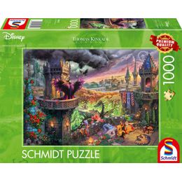Schmidt Spiele Puzzle Disney Maleficent von Thomas Kinkade, 1000 Puzzleteile, Made in Europe, bunt