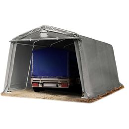 Zeltgarage 3,3 x 4,8 m premium Carport pvc 500 n Plane Unterstand Lagerzelt Garage in dunkelgrau - grau