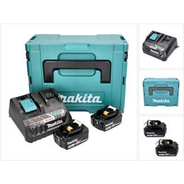 Makita - Power Source Kit 18 v mit 2x bl 1830 b Akku 3,0 Ah ( 2x 197599-5 ) + dc 18 re Multi Schnell Ladegerät ( 198720-9 ) + Makpac