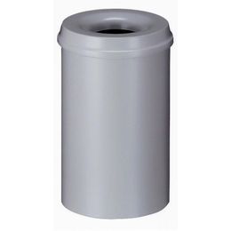 Proregal-betriebsausstattung Zum Besten Preis - Selbstlöschender Papierkorb & Abfallsammler aus Metall 20 Liter, HxØ 42,6x26cm Grau - Grau