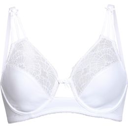 w&auml;schepur Damen B&uuml;gel-BH mit Spitze wei&szlig;, Gr&ouml;&szlig;e 105C
