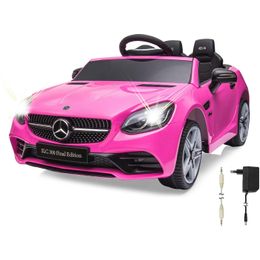 Jamara Elektro-Kinderauto Ride-on Mercedes-Benz SLC, Belastbarkeit 30 kg, inkl. Akku und Ladegerät, rosa