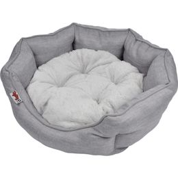 Dynamic24 Hundekorb 60cm Haustier Katzen Kissen Bett Hunde Kissen Hundebett Schlafplatz