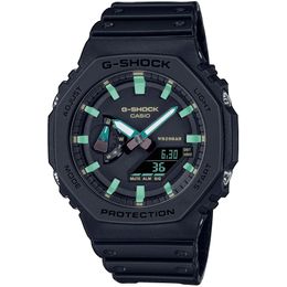 Chronograph Casio G-SHOCK "GA-2100RC-1AER" Armbanduhren schwarz Herren Quarzuhren
