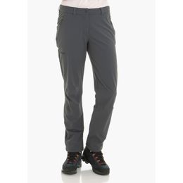 Schöffel Outdoorhose SCHÖFFEL "Pants Engadin1" Gr. 22, Normalgrößen, grau (graphit) Damen Hosen Sporthosen