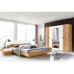 Schlafzimmer-Set wimex "Katrin" Schlafzimmermöbel-Sets weiß (plankeneichefarben, weiß) Komplett Schlafzimmer