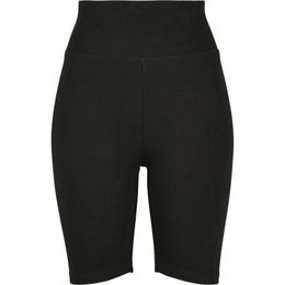 Urban Classics Stoffhose Damen Ladies High Waist Cycle Shorts 2-Pack (1-tlg), schwarz