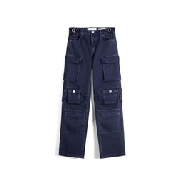 Bershka Cargo Pants female Blue size 44