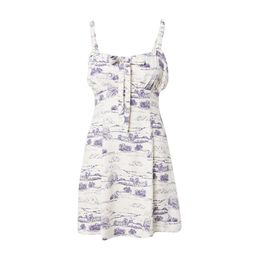 Nasty Gal Kleid Damen Größe 32 creme / indigo Winterkleid