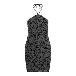 Motel Kleid 'Maliga' Damen Größe 38 dunkelgrau / schwarz Winterkleid
